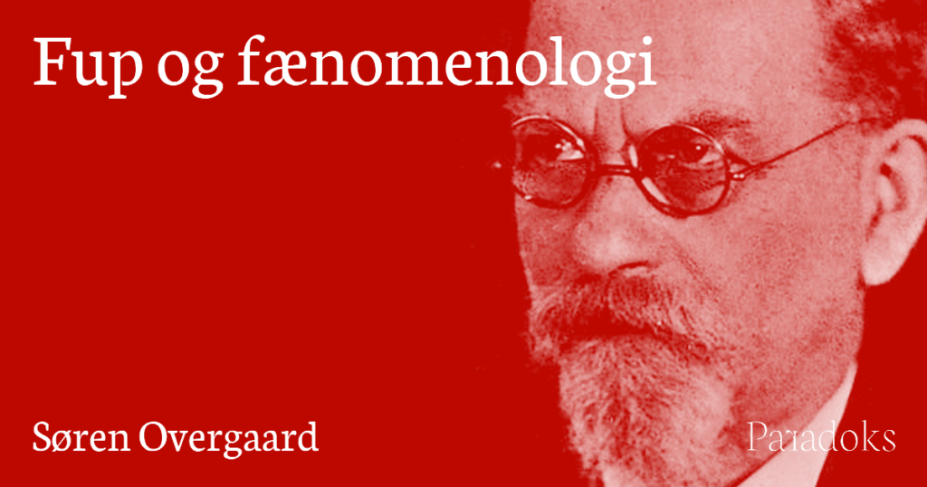 Fup og fænomenologi af Søren Overgaard